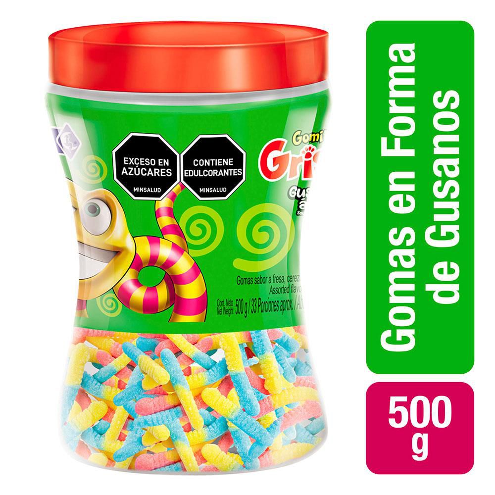 Merkko | Gomitas GRISSLY ácidas sabor a fresa (500 gr)