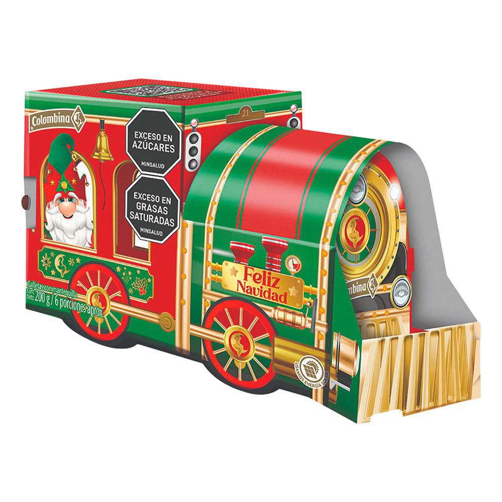 Merkko | Galletas navidad COLOMBINA con mantequilla caja tren (200 gr)